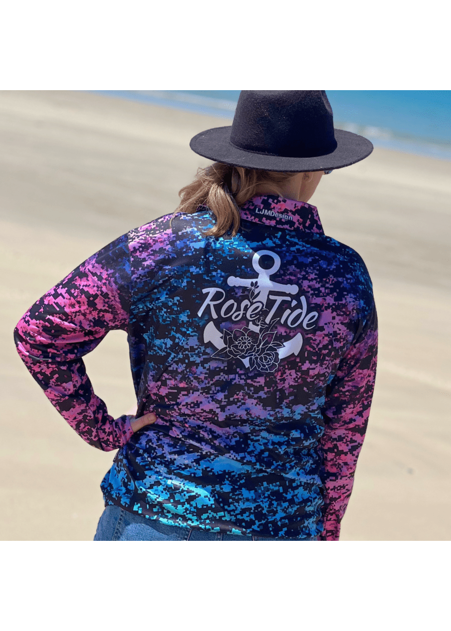 Women's and Kids Fishing Shirts - Australia - Rose Tide
